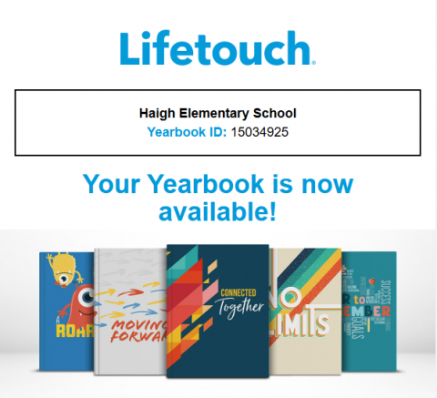 Pre-Order your Yearbook TODAY!!! – Haigh Elementary School